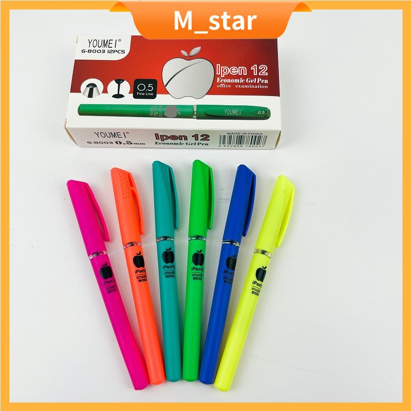 Jual SELUSIN PULPEN IPEN 12 YOUMEI / APPLE PEN / GEL PEN YOUMEI ...