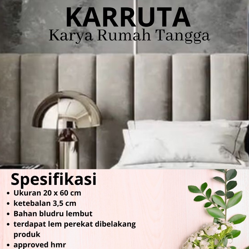 Jual KARRUTA - Headboard Pure Bludru | Model Persegi Panjang - Sandaran ...