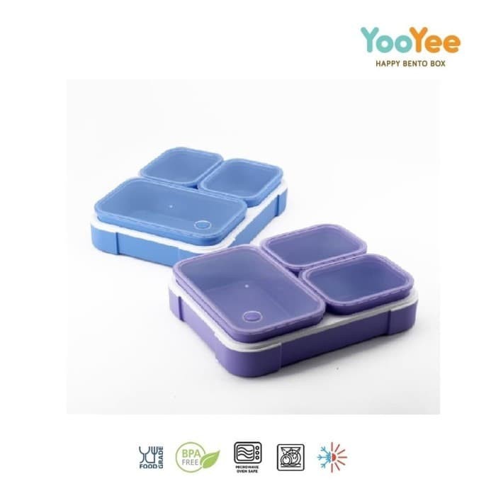 Jual Kotak Makan Lunch Box Yooyee 3 Sekat [ 640 ] | Shopee Indonesia