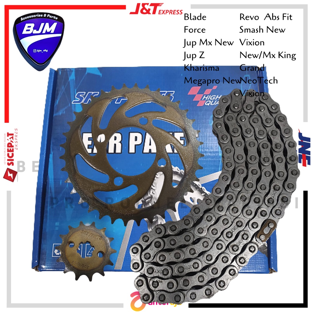 Jual [SIAP KIRIM] GEAR GIR SET GEAR GIR PAKET MEGA PRO NEW CB150 CB150R CBR150R SONIC 150 SUPRA ...