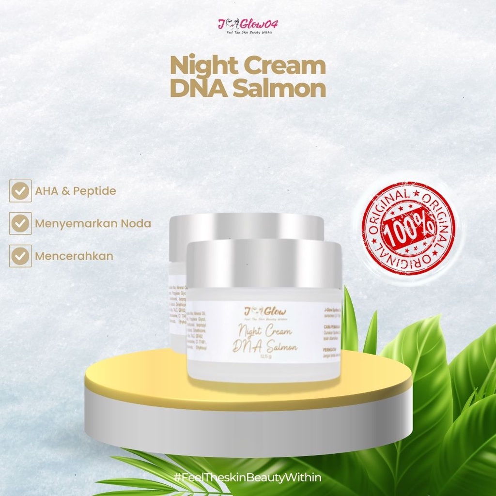 Jual J-glow Cream Malam Spot Whitening DNA - Jglow Skincare Cream Malam ...