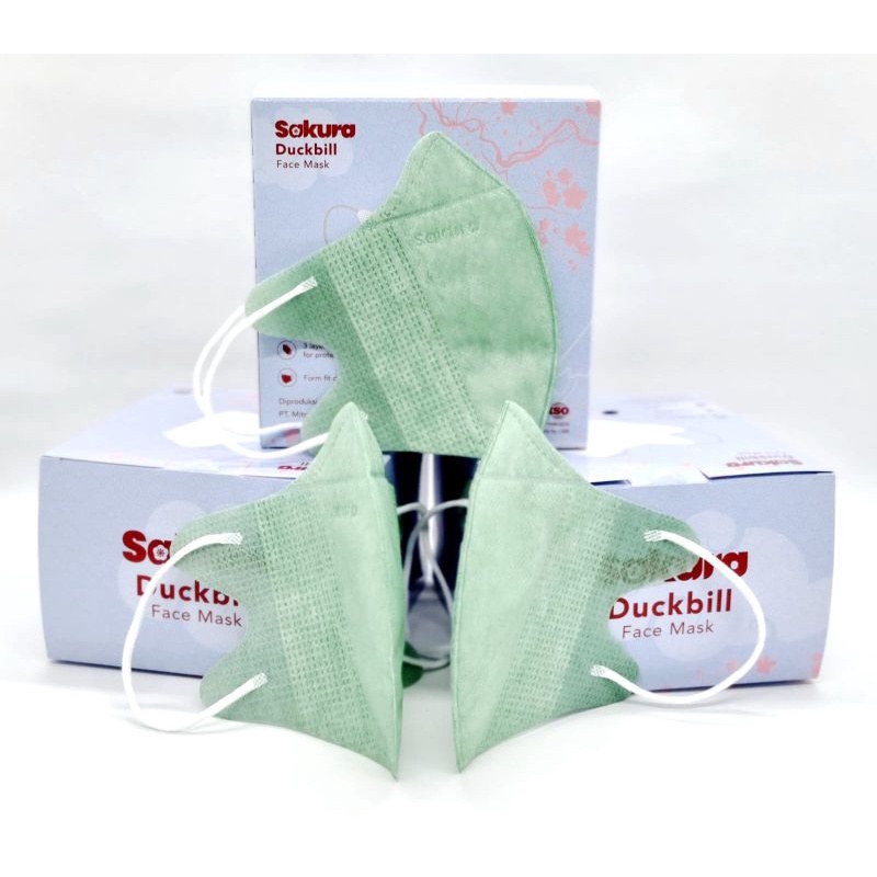 Jual DUCKBILL SAKURA FACE MASK 3 PLY ISI 50 PCS SEVEN PLUS ISI 50 PCS ...