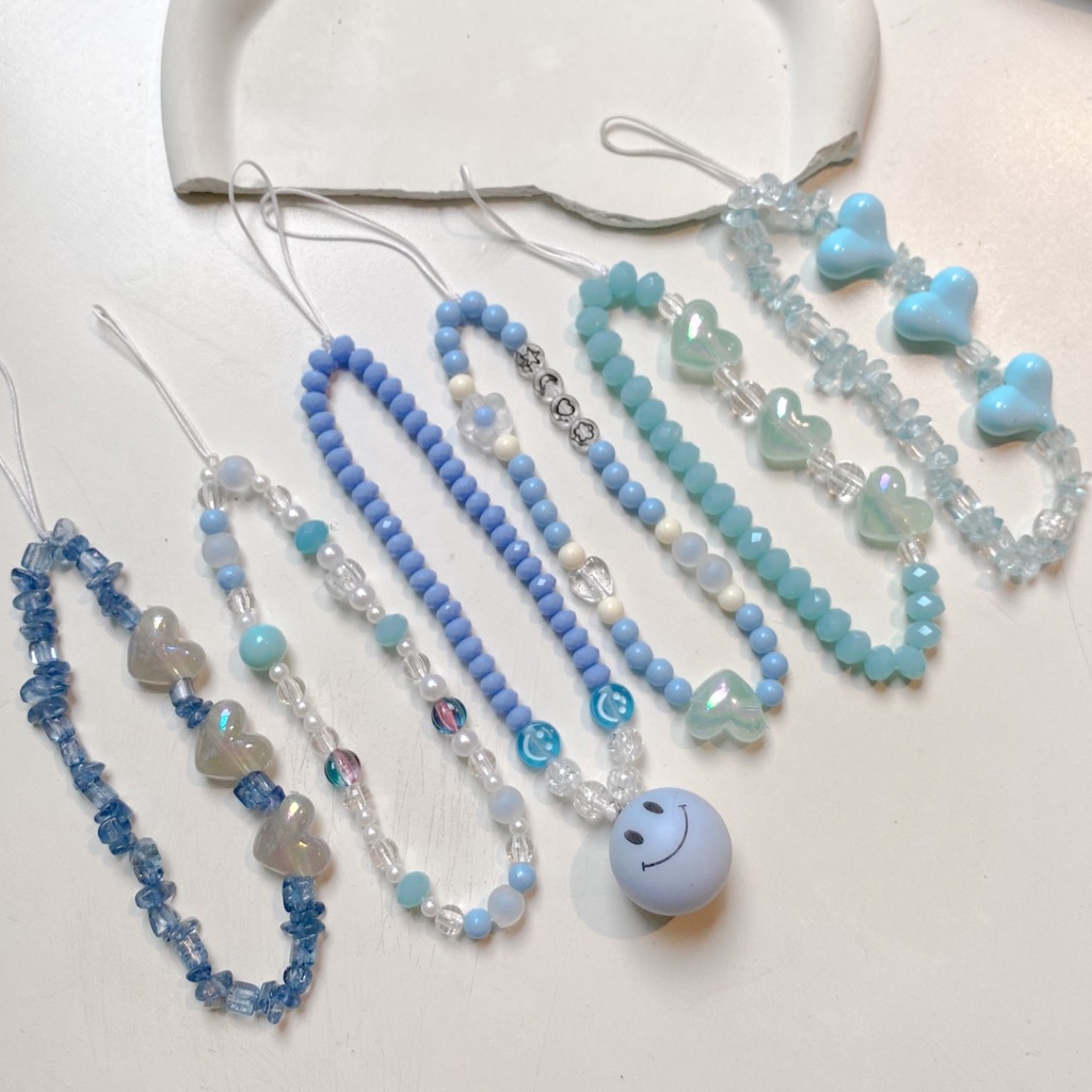 Jual Phone Strap | Gantungan HP | Tali Handphone - Blue Series | Shopee ...