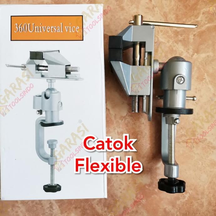 Jual catok meja flexible ragum flexible bench vise clamp meja klem ...