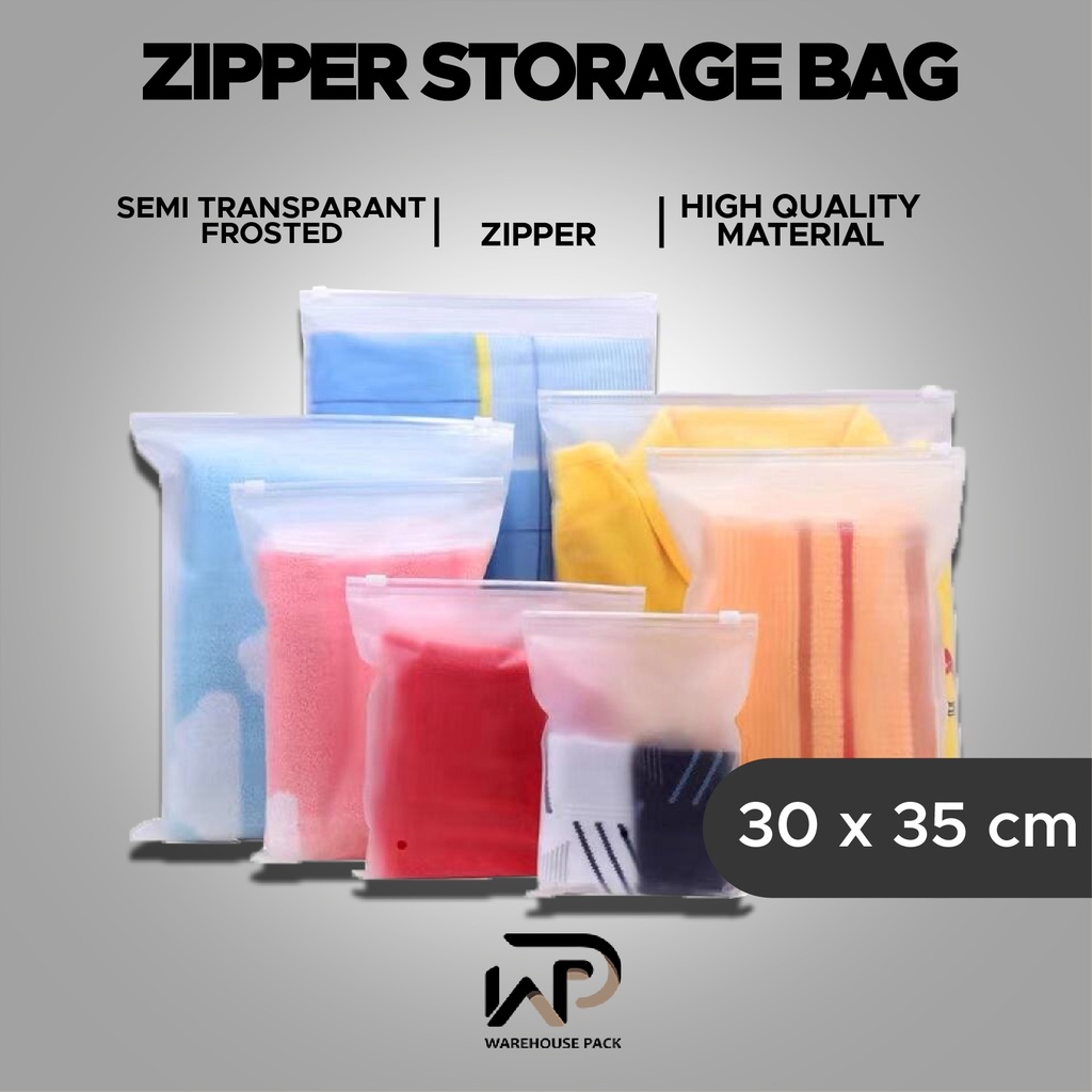 Jual ( 1 Pcs ) Zipper Storage Bag 30 x 35 cm | Organize Bag | Travel ...