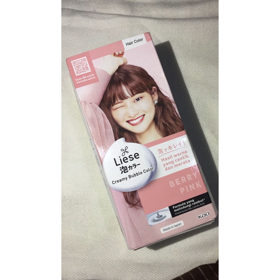 Jual Liese Creamy Bubble Hair Color Berry Pink NEW | Shopee Indonesia