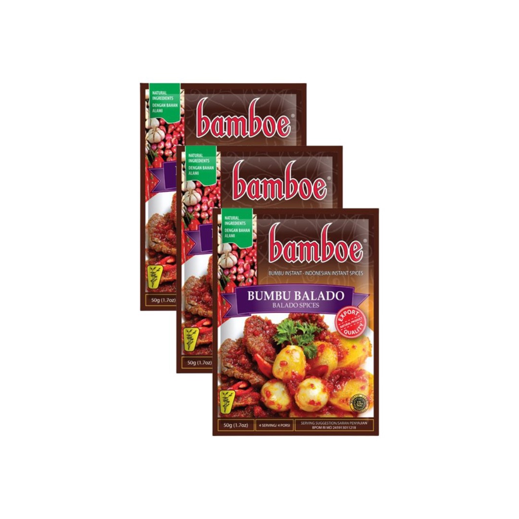 Jual Bamboe Bumbu Balado 3 x 50 gr | Shopee Indonesia