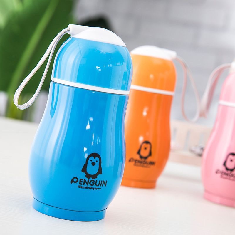 Jual TERMOS STAINLESS MINI PINGUIN TEMPAT MINUM ANAK BOTOL MINUM KOPI ...