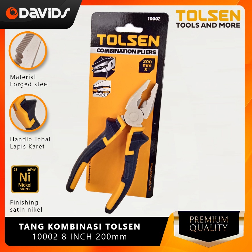 Jual Tang Kombinasi Multifungsi Serbaguna 8 Inch Perkakas Tukang Tolsen ...