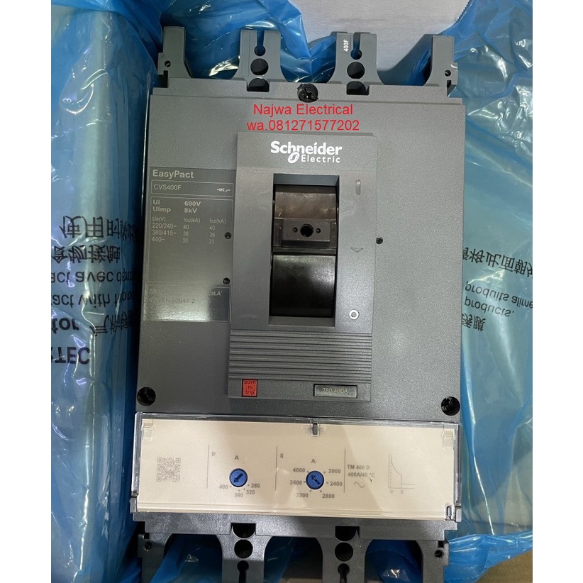 Jual MCCB SCHNEIDER CVS400F 3P 400A LV540306 | Shopee Indonesia