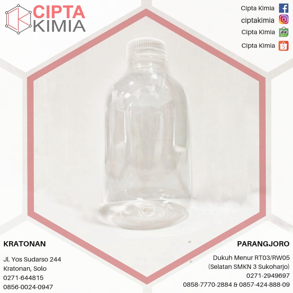 Jual Botol SKLB/ Botol GENDUT/botol plastik sirup kopi unik lucu 750 ML ...