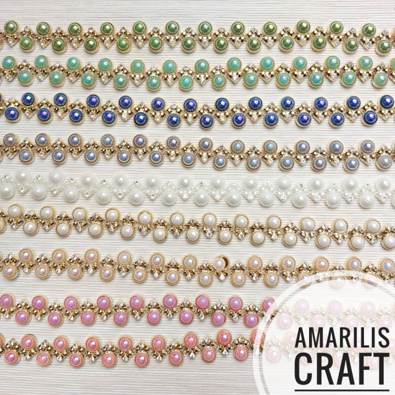 Jual [40cm] RENDA Mutiara Bulat KILAP | Shopee Indonesia