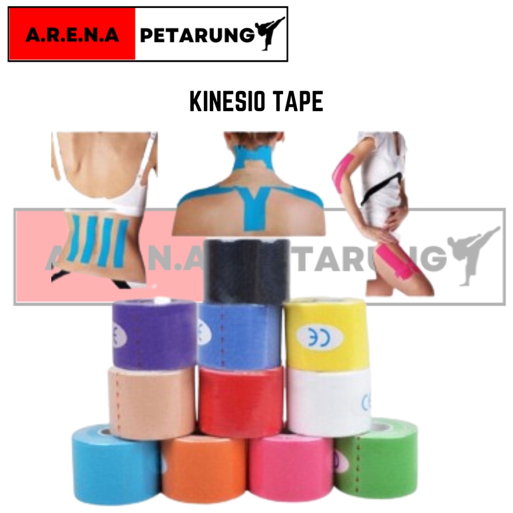 Jual KINESIOLOGY TAPPING 5cm x 5m KINESIO tape otot taping muscle elastis | Shopee Indonesia