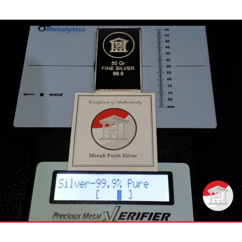 Jual Merah Putih Silver Bar 50 gr ( not certicard Nadir 100 iSilver OZ ...