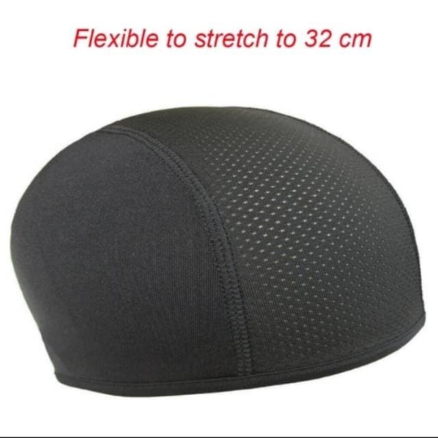 Jual Moisture Wicking Cooling Skull Cap Inner Liner Helmet Dome Cap ...