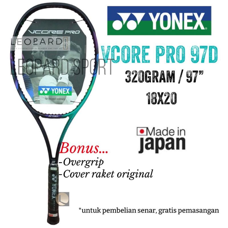 Jual Raket Tenis Yonex VCORE PRO 97D 320g Green Purple / Tennis Racket ...