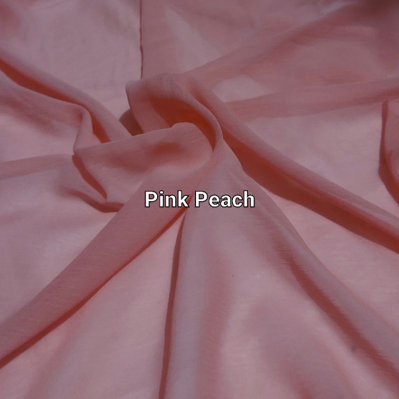 Jual Kain Sifon Crinkle / Bahan Chiffon Silk Yoryu / Sifon Salju ( Snow ...