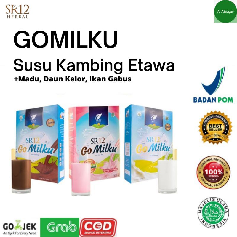 Jual Susu Gomilku SR12 Susu Kambing Etawa 200 dan 600 Gram Kemasan ...