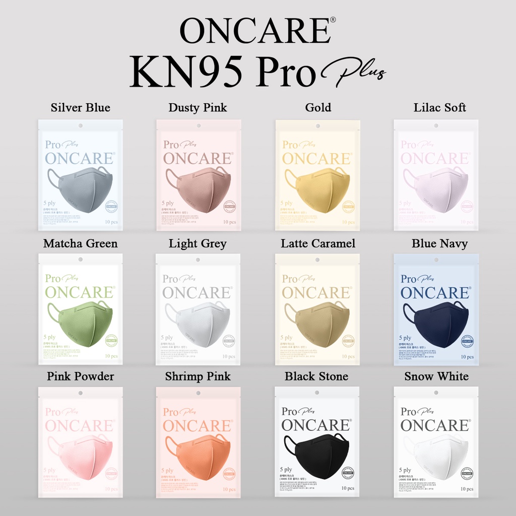 Jual Masker KN95 Pro Plus 5ply ONCARE duckbill earloop Original model ...