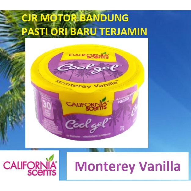 Jual MONTEREY VANILLA California Scents Cool Gel 70 gr Parfum Pewangi ...