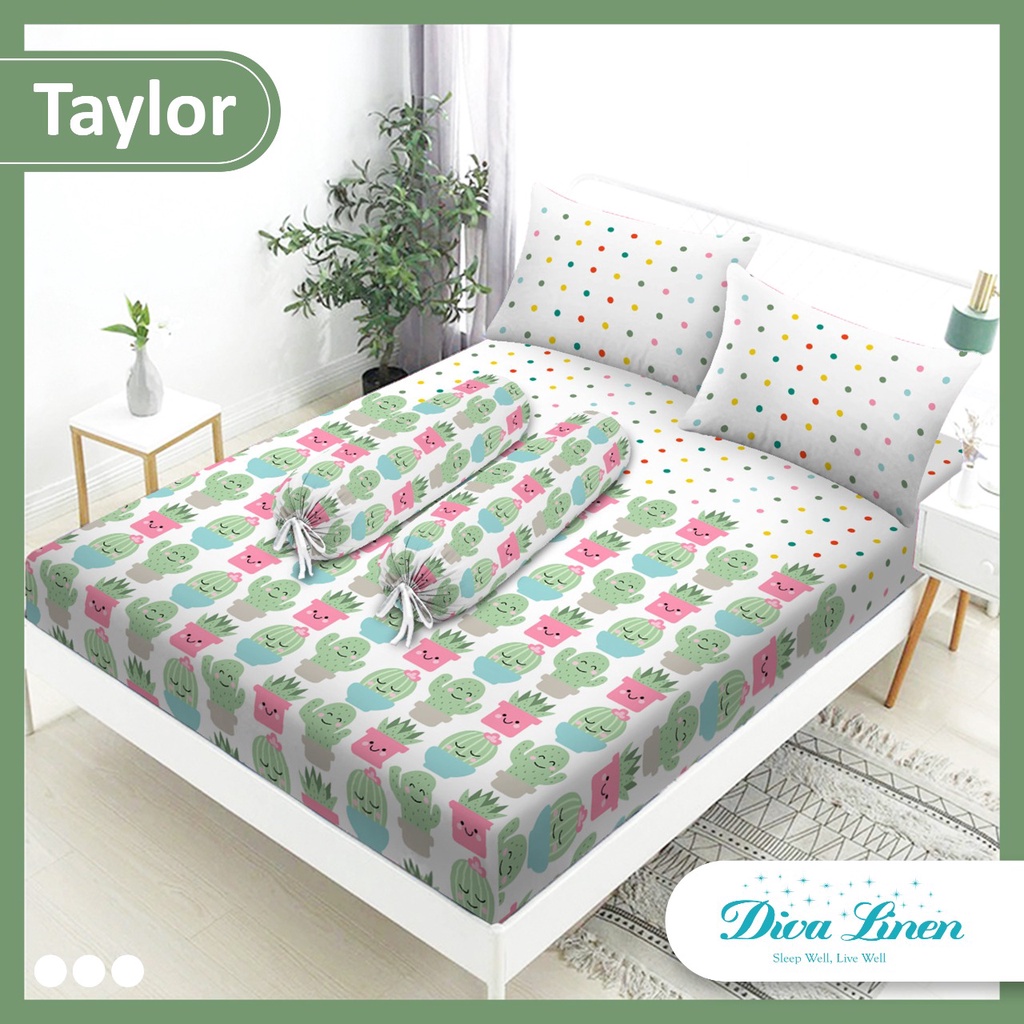 Jual Diva Linen Set Sprei Microtex Tinggi 30cm Bahan Adem Super Lembut - Taylor | Shopee Indonesia