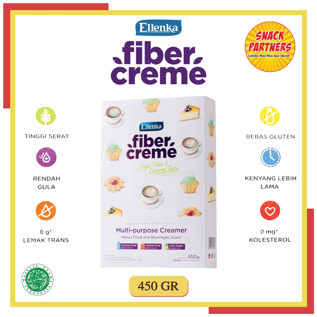 Jual ELLENKA FIBER CREME 450 GR / Krimer Bubuk / Non Dairy Creamer ...