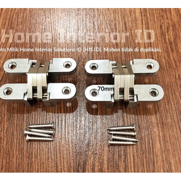 Jual Engsel Tanam Lipat 70 mm / Concealed Invisible Hinge 7 cm | Shopee ...