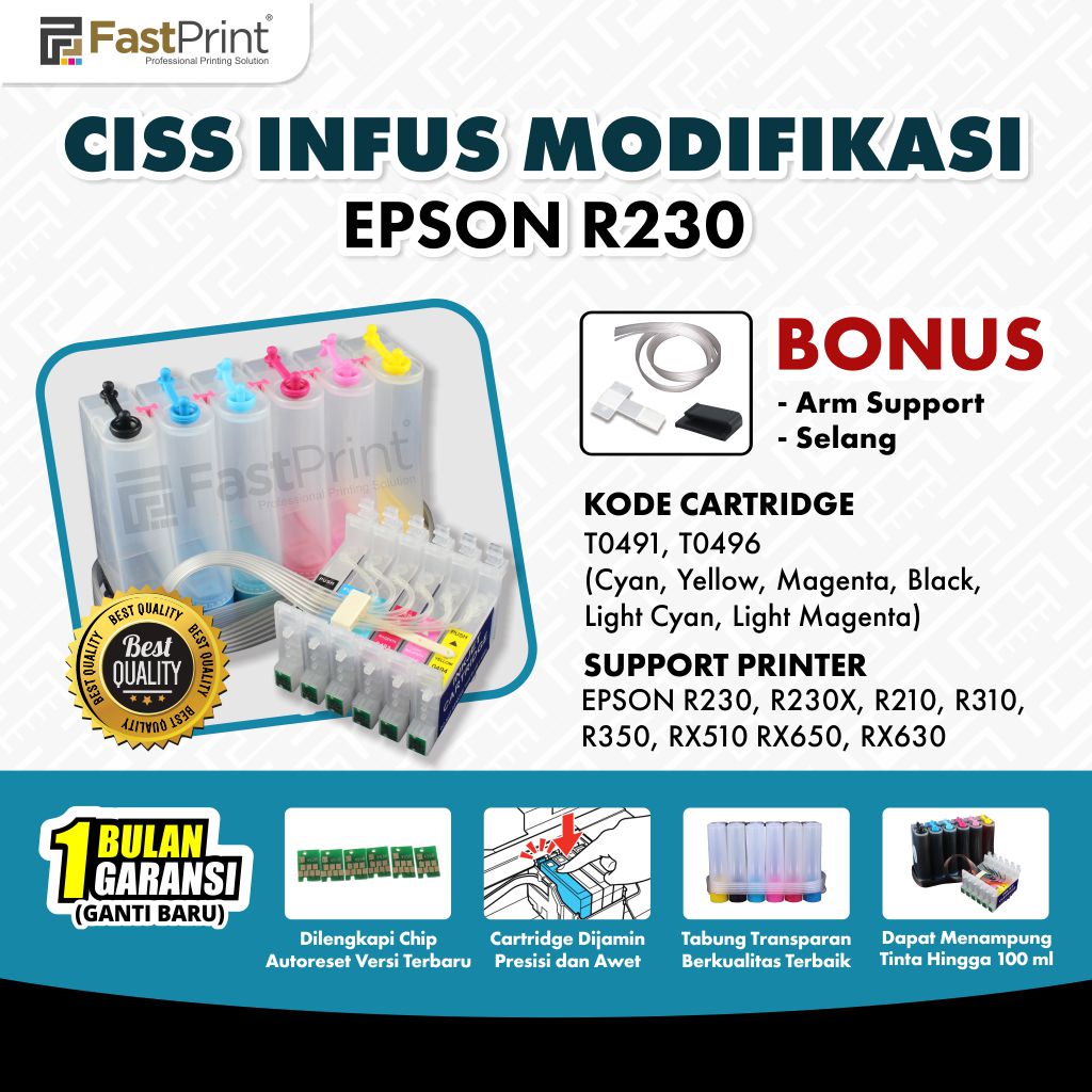 Jual CISS Infus Modifikasi Epson R230 R210 RX510 Kosongan | Shopee ...