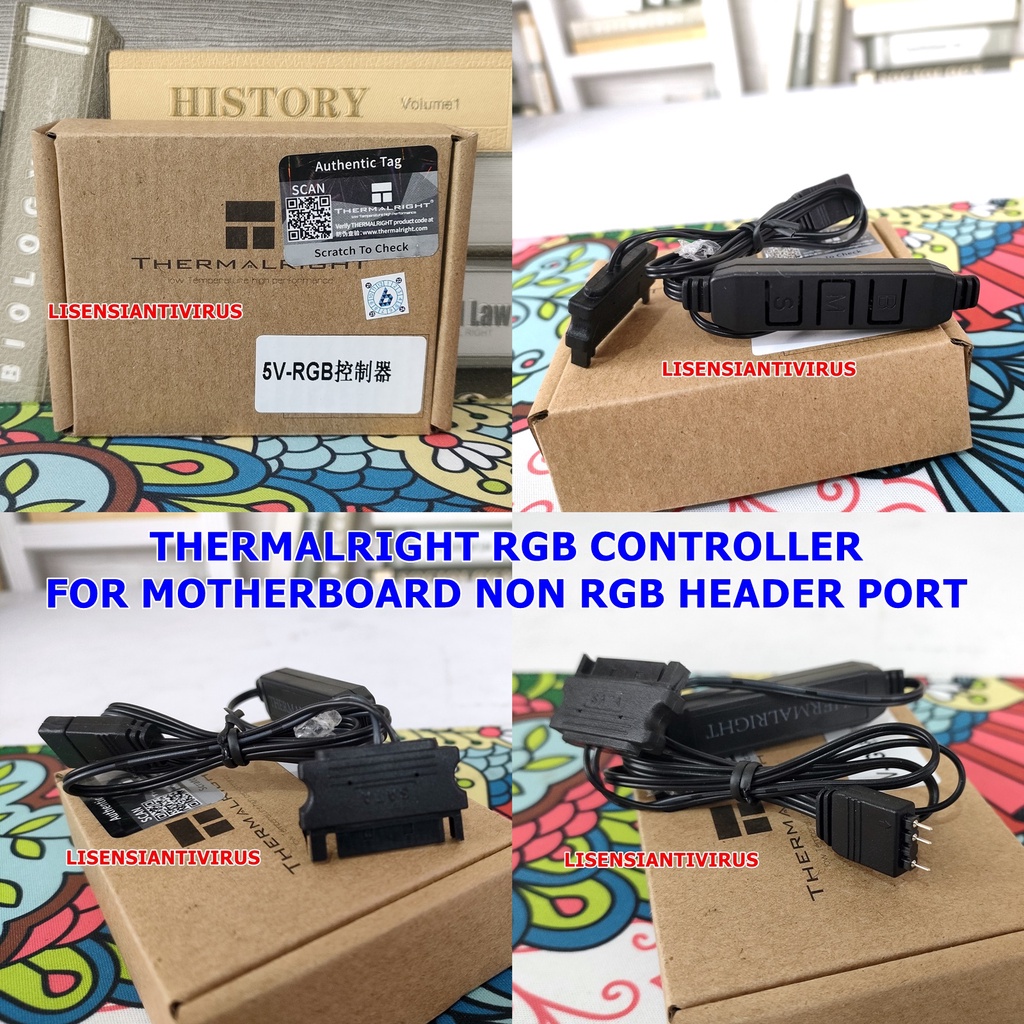 Jual THERMALRIGHT ARGB Fan Controller 5v Port ARGB Header For Fan ...