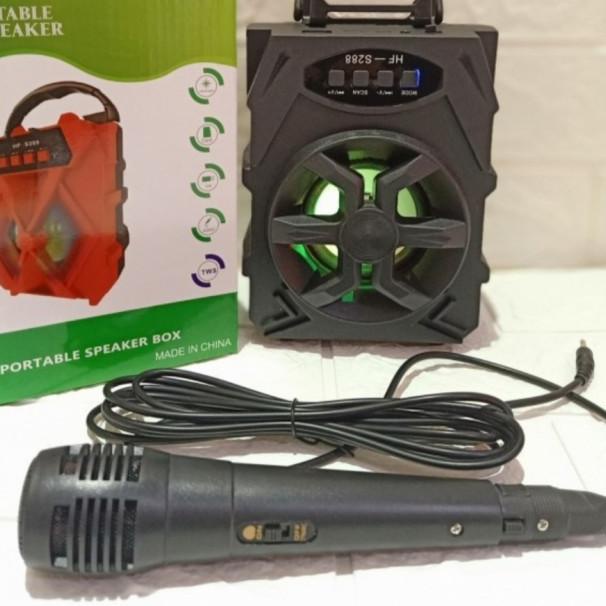 Jual Speaker Karaoke Bluetooth With Mic Karaokean HF S288 - S 288 | Shopee Indonesia