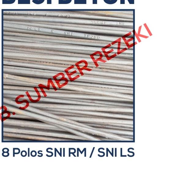 Jual BESI BETON 8 POLOS SNI RM / SNI LS | Shopee Indonesia