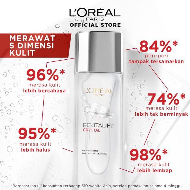 Jual Loreal L'oreal Revitalift Crystal Micro Essence 130ml Original | Shopee Indonesia