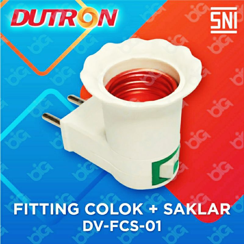 Jual FITTING COLOK PLUS SAKLAR LAMPU FITING TEMPAT LAMPU TIDUR SNI ...