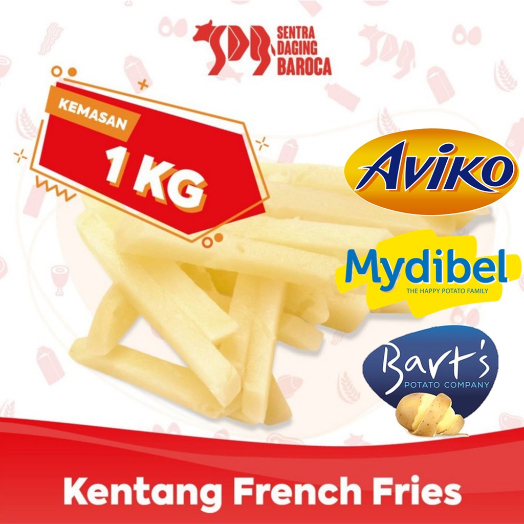 Jual Kentang goreng French fries AVIKO 1 kg | Shopee Indonesia