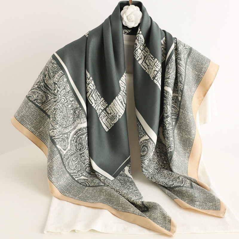 Jual Scarf "Hima" 90 x 90 bahan Texturized Silk Immitation, Scarf Mewah ...