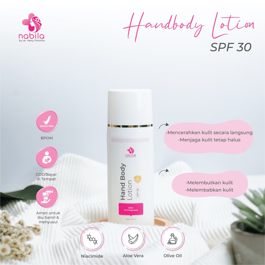 Jual WHITENING BODY LOTION SPF30 120 ML | NABILA | NABILA SKINCARE ...