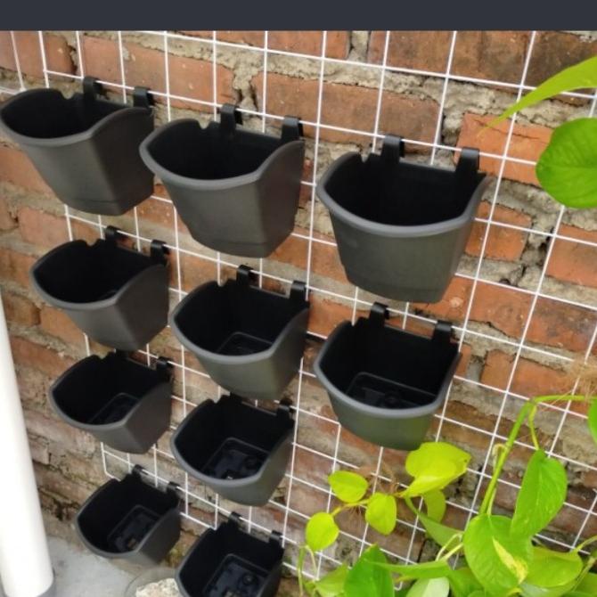 Jual Pot Tempel Dinding / Vertical Vertikal Garden / Bunga / Tanaman ...