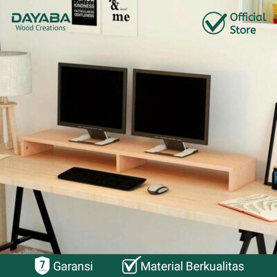 Jual Meja Kayu TV Monitor Stand Panjang / Rak Meja Mahoni Solid 120x23 ...