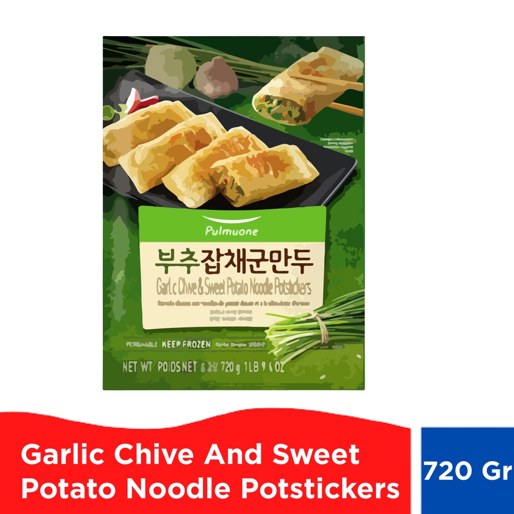 Jual Pulmuone Garlic Chive and Sweet Potato Noodle Potstickers - 720 gr ...