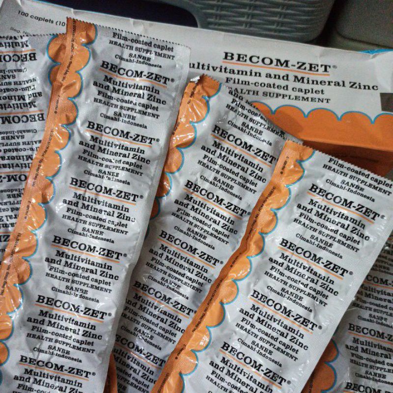 Jual Becomzet Becom-zet Vitamin B kompleks complex Vitamin C, E, Zinc ...