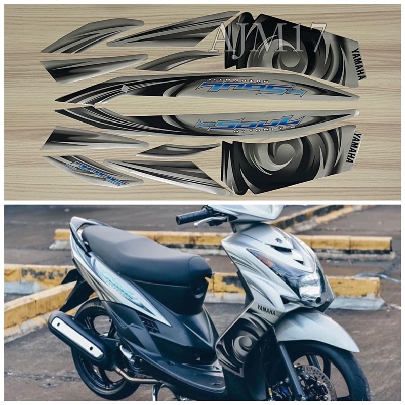 Jual STIKER STRIPING MIO SOUL 2007 ABU SILVER | Shopee Indonesia