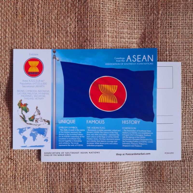 Jual Kartu Pos / Postcard / Postcrossing Indonesia - Series FOTW ASEAN ...