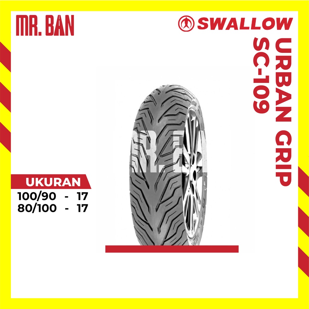 Jual BAN MOTOR MEGAPRO RING 17 SWALLOW URBAN GRIP SC-109 TUBLES 80/100 ...