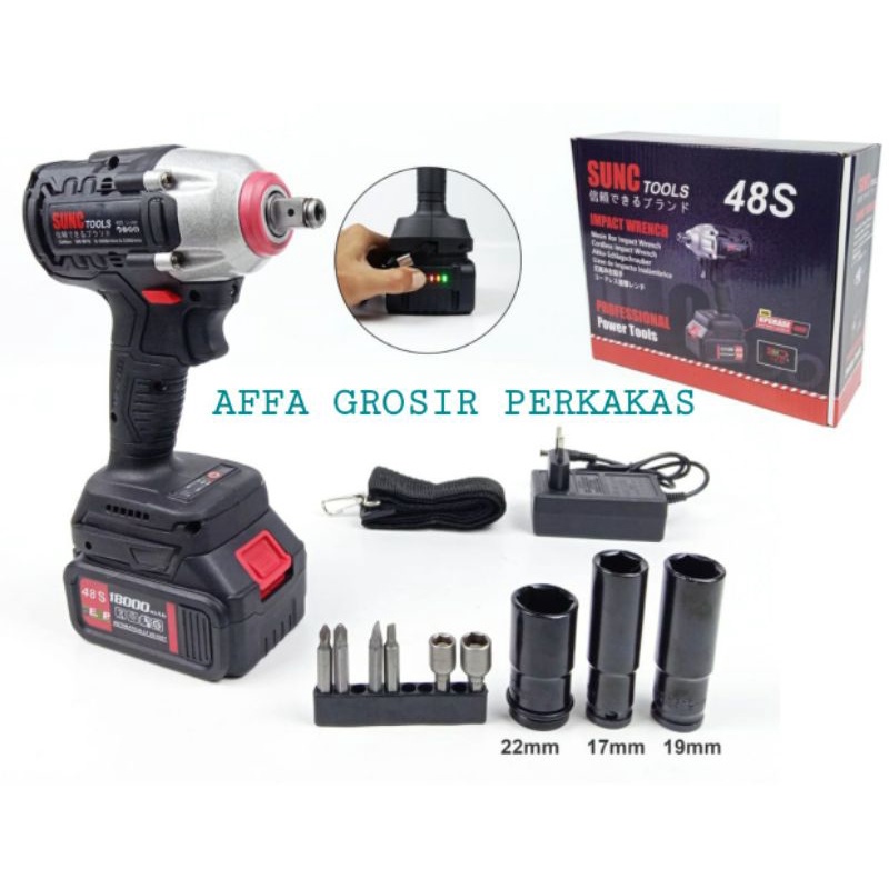 Jual Bor Obeng Buka Kunci 48V Bor Ring Pas Alat Montir 48S Cordless ...