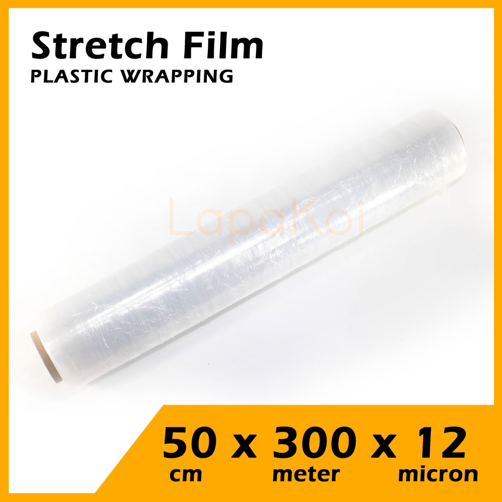 Jual Stretch Film Plastik Wrapping Clear 12 micron 50 cm x 300 M ...