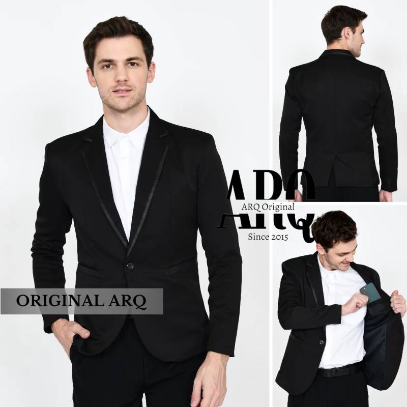 Jual Jas Pria Blazer Formal Slim Fitting Blezer Cowok Korean Style | Shopee Indonesia