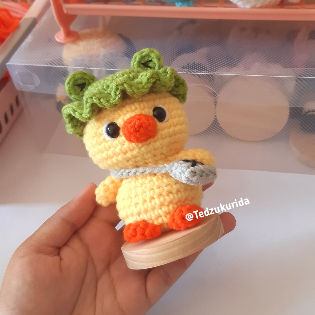 Jual Amigurumi Froggy Duck/ Boneka Rajut Froggy Duck | Shopee Indonesia