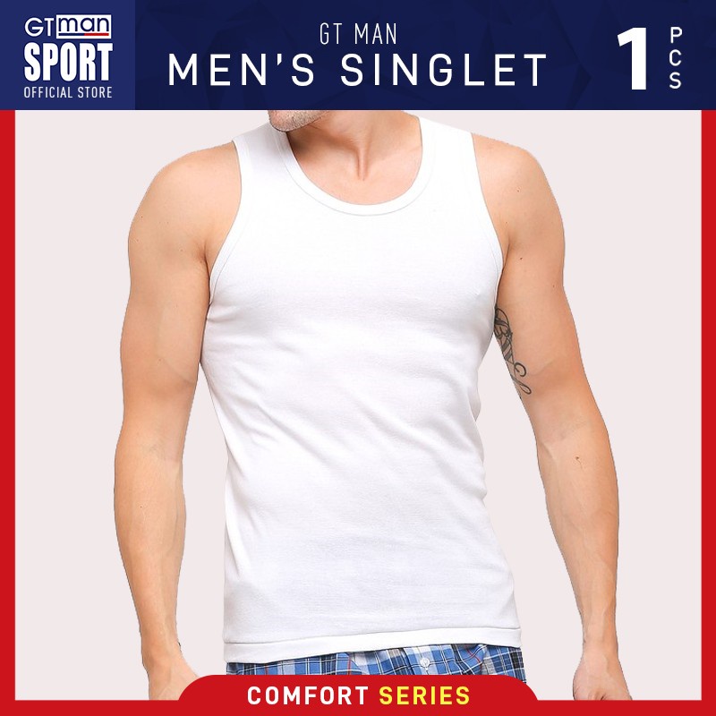 Jual GT Sport Singlet Putih Pria GT MAN GTT01NEW Isi 1 Pcs - Men Tank ...