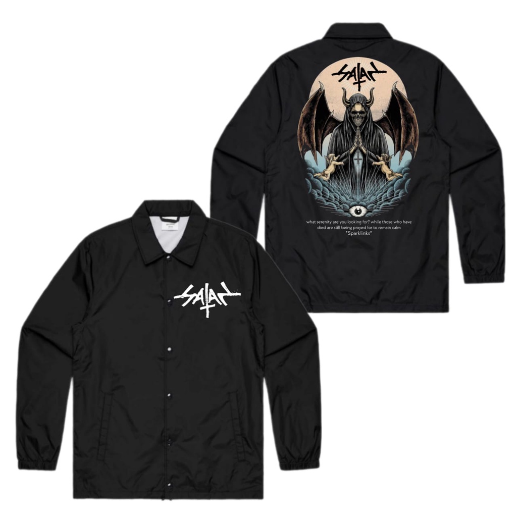 Jual Sparkling Coach Jacket Satanic Serenity Black | Shopee Indonesia