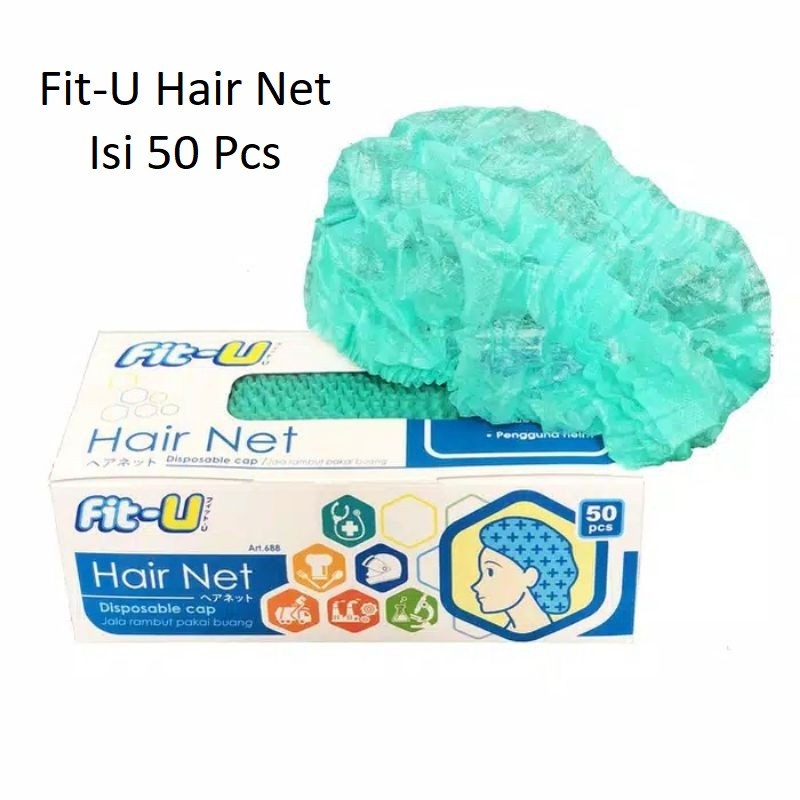 Jual Hair Cap 50 Pcs Nurse Cap Hair Net Tutup Rambut Shower Cap Penutup ...